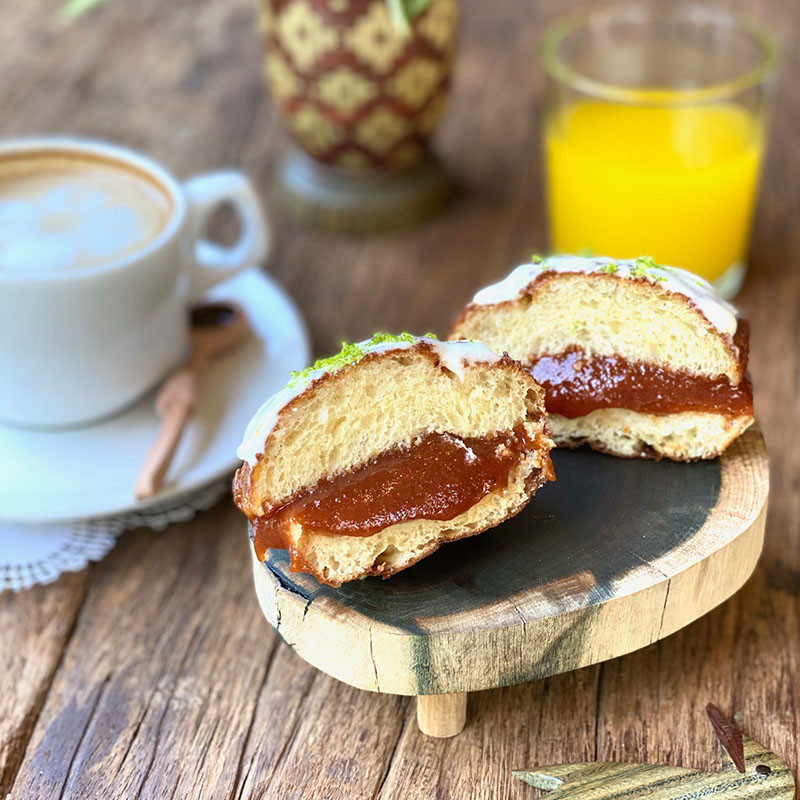 BOLLO DULCE DE LECHE Y AZUCAR IMPALPABLE - Karu